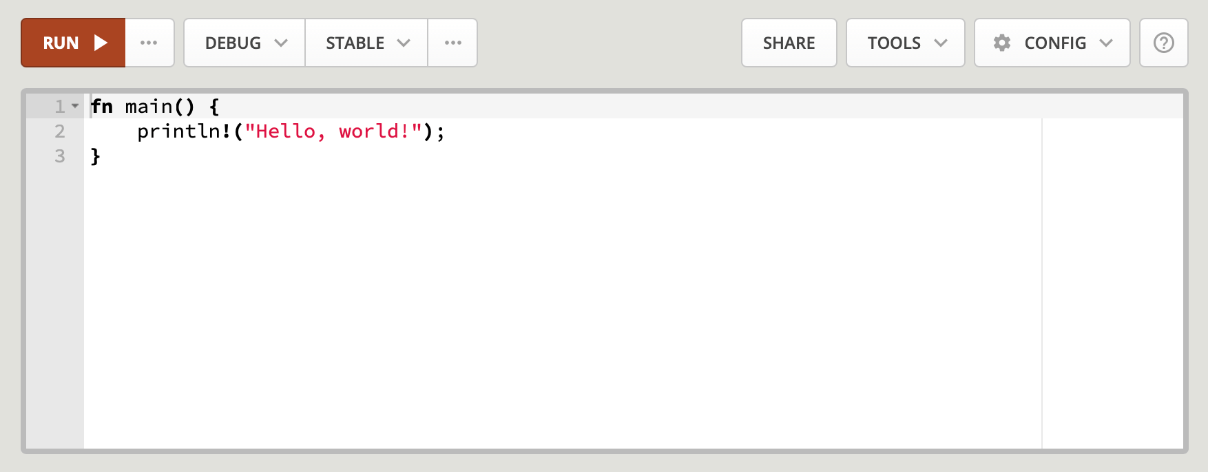 Hello World Learning Rust